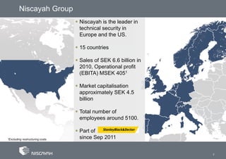 Company Presentation Niscayah Belgium | PDF