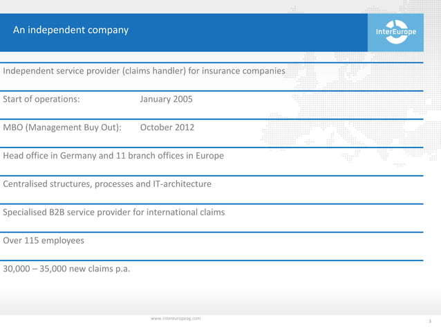 InterEurope Company presentation | PPTX | Europe Travel | Travel Locations