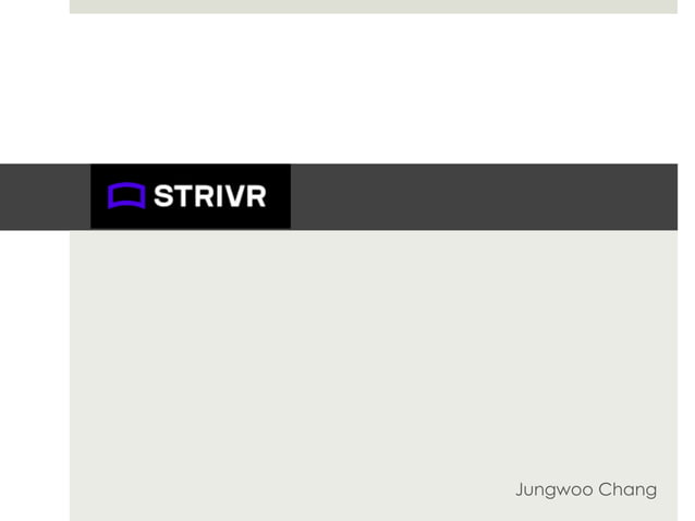 Company presentation Strivr | PPT