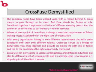 CrossFuse Consultants - Company Profile | PPT
