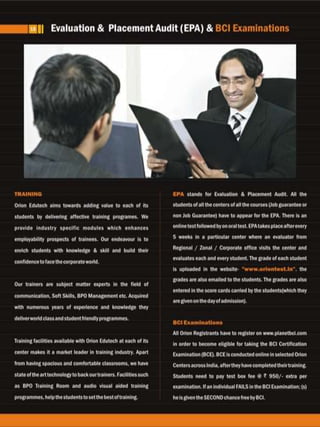Orion edutech, BPO, Hardware networking, CCNA. | PPSX