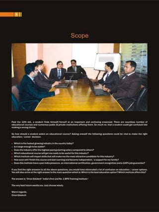 Orion edutech, BPO, Hardware networking, CCNA. | PPSX