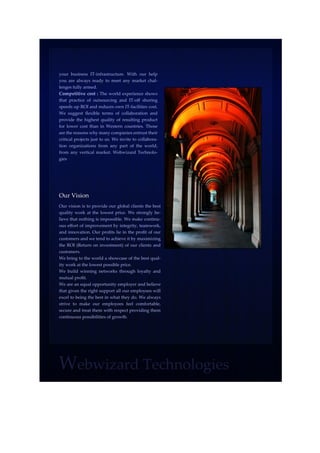 Company profile - Webwizard Technologies | PDF