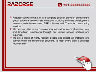 Razorse Software- A true Software Company | PPT