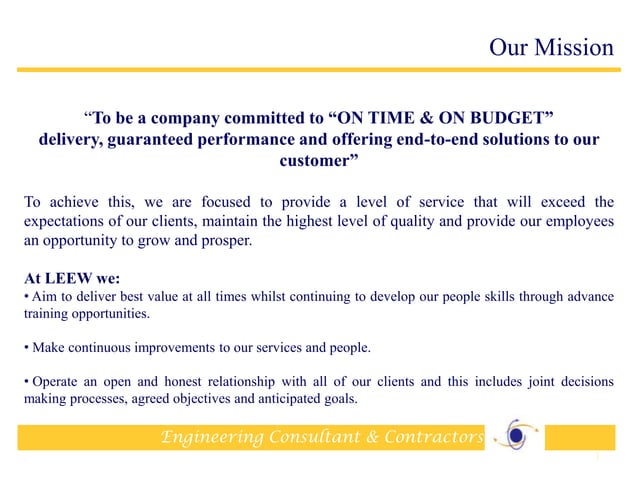 Company profile-Electrical Contractors | PPTX