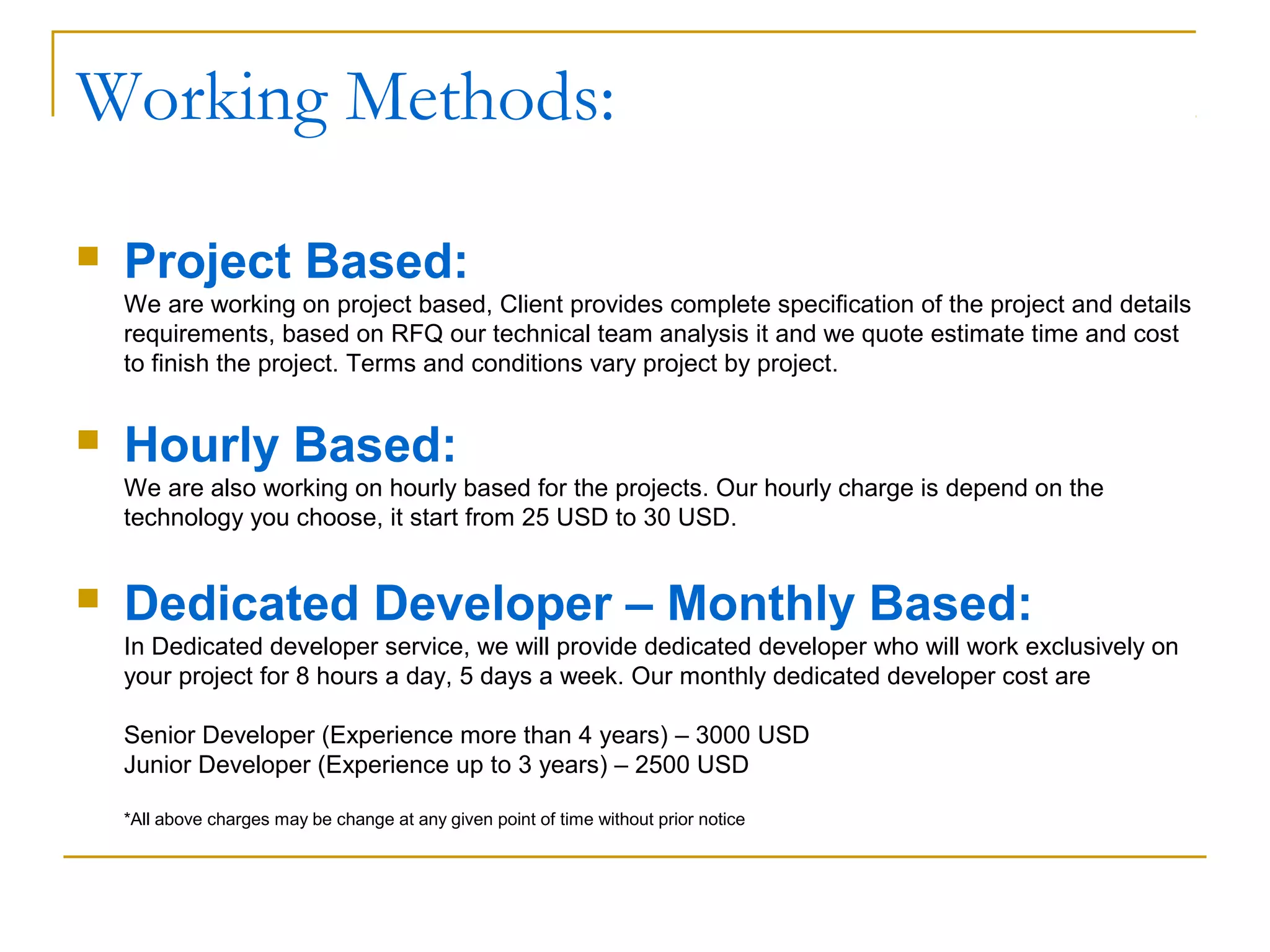 Company profile | PPT