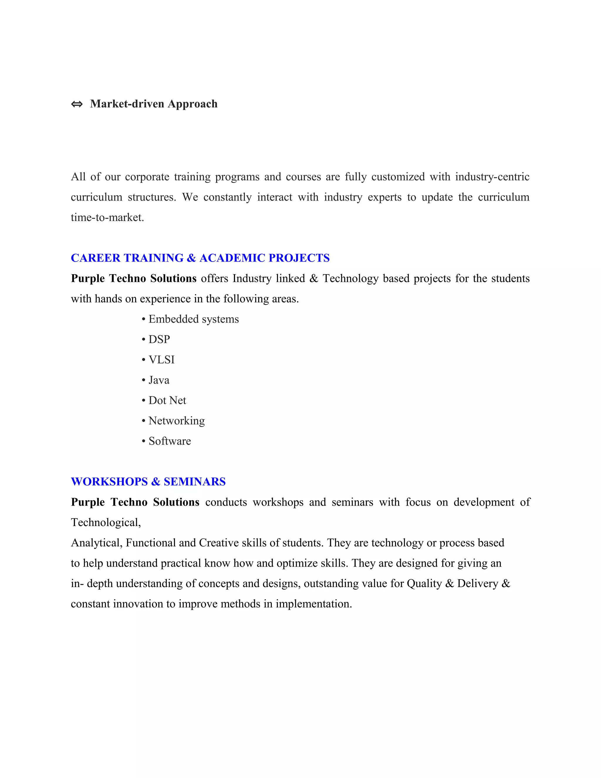 PURPLE TECHNOSOLUTIONS Company profile | DOC