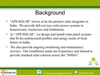 Company profile(APS SOLAR) | PPT