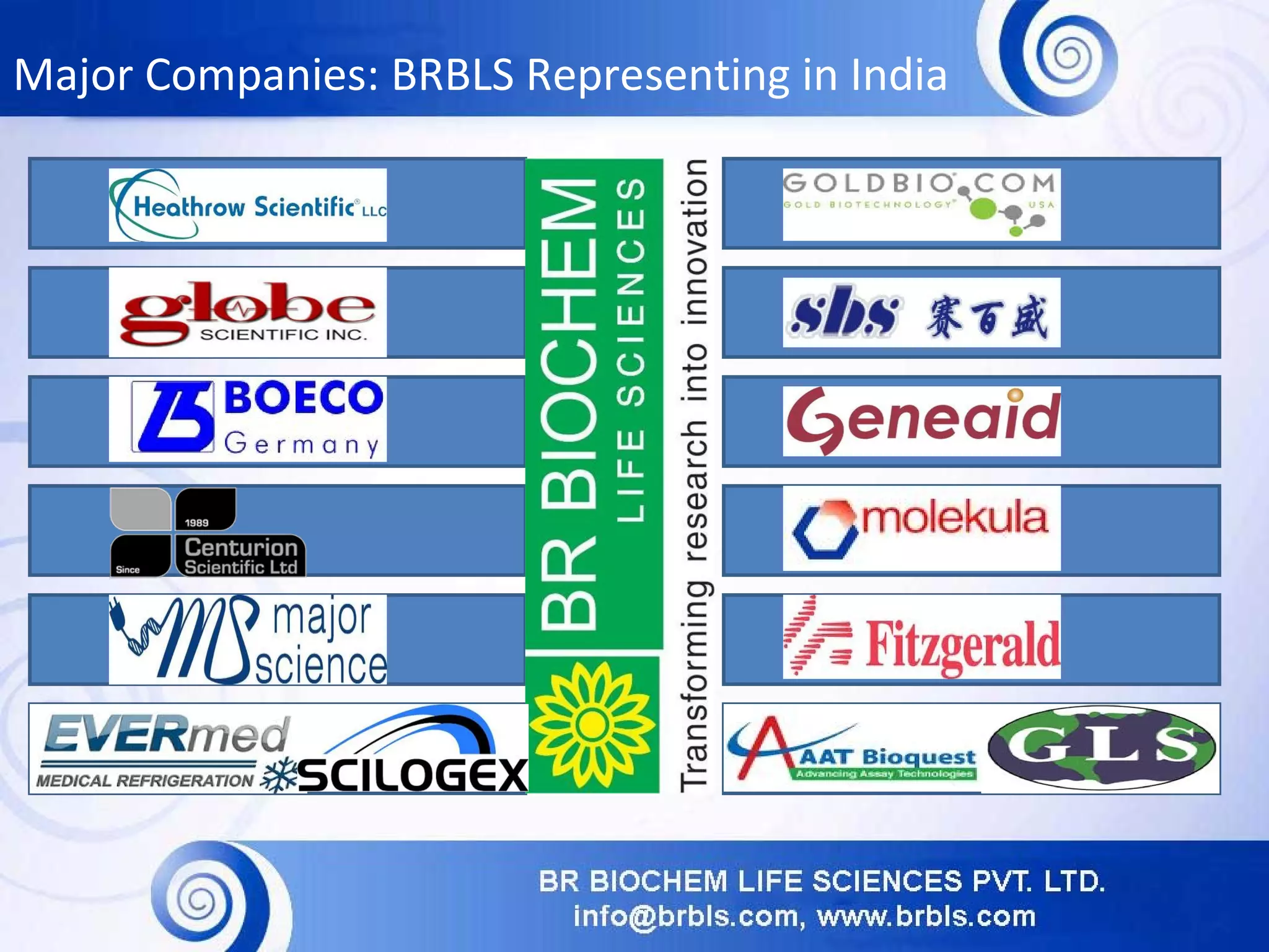 Company profile of BR Biochem Life Science | PPT | Biotech and ...