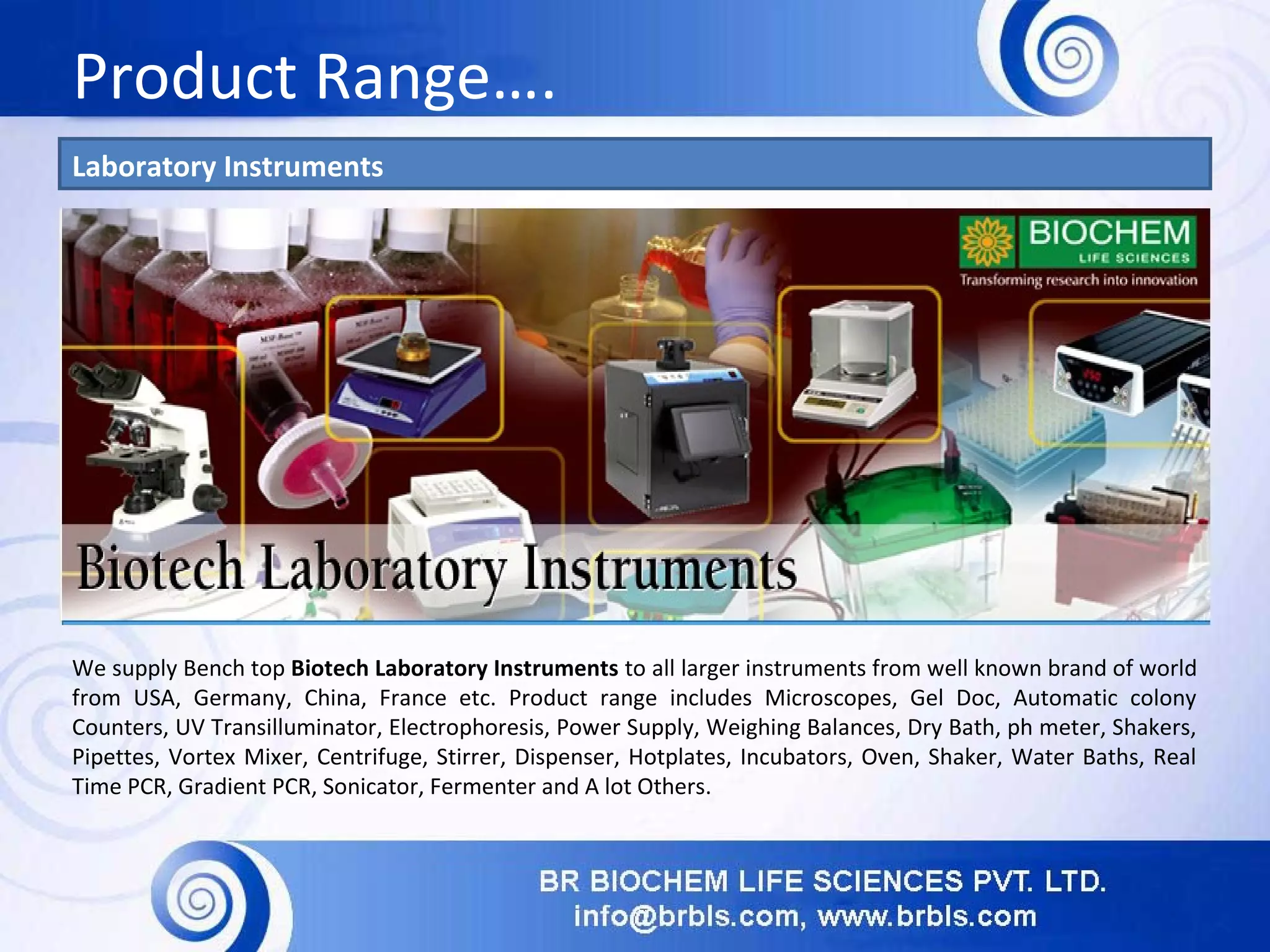 Company profile of BR Biochem Life Science | PPT | Biotech and ...