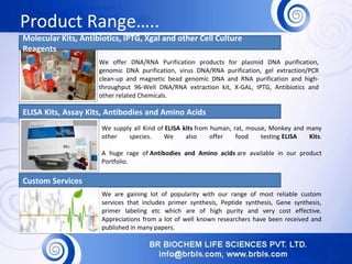 Company profile of BR Biochem Life Science | PPT | Biotech and ...