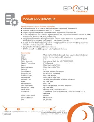 Epoch Universal: Customer Highlights | PDF