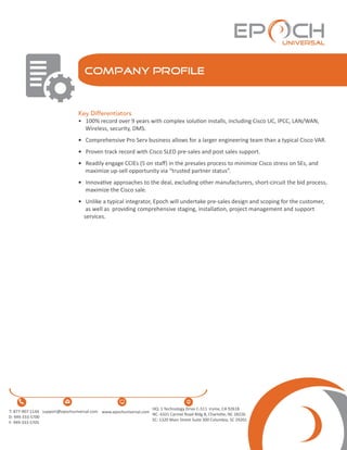 Epoch Universal: Customer Highlights | PDF