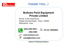 BULLOWS PAINT EQUIPMENT PRIVATE LIMITED | PPT