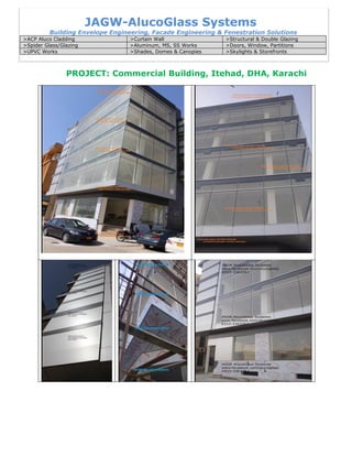 Company Profile of AlucoGlass Systems with Some selected Projects | PDF