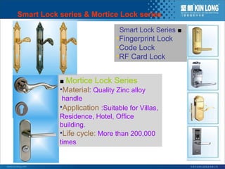 Company profile-KINLONG Hardware | PPT