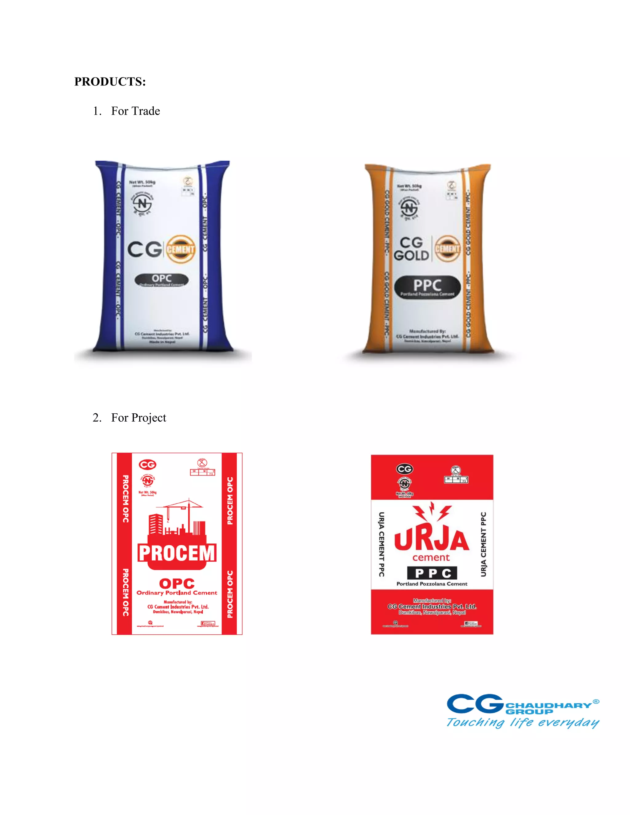 Company profile of CG Cement | PDF
