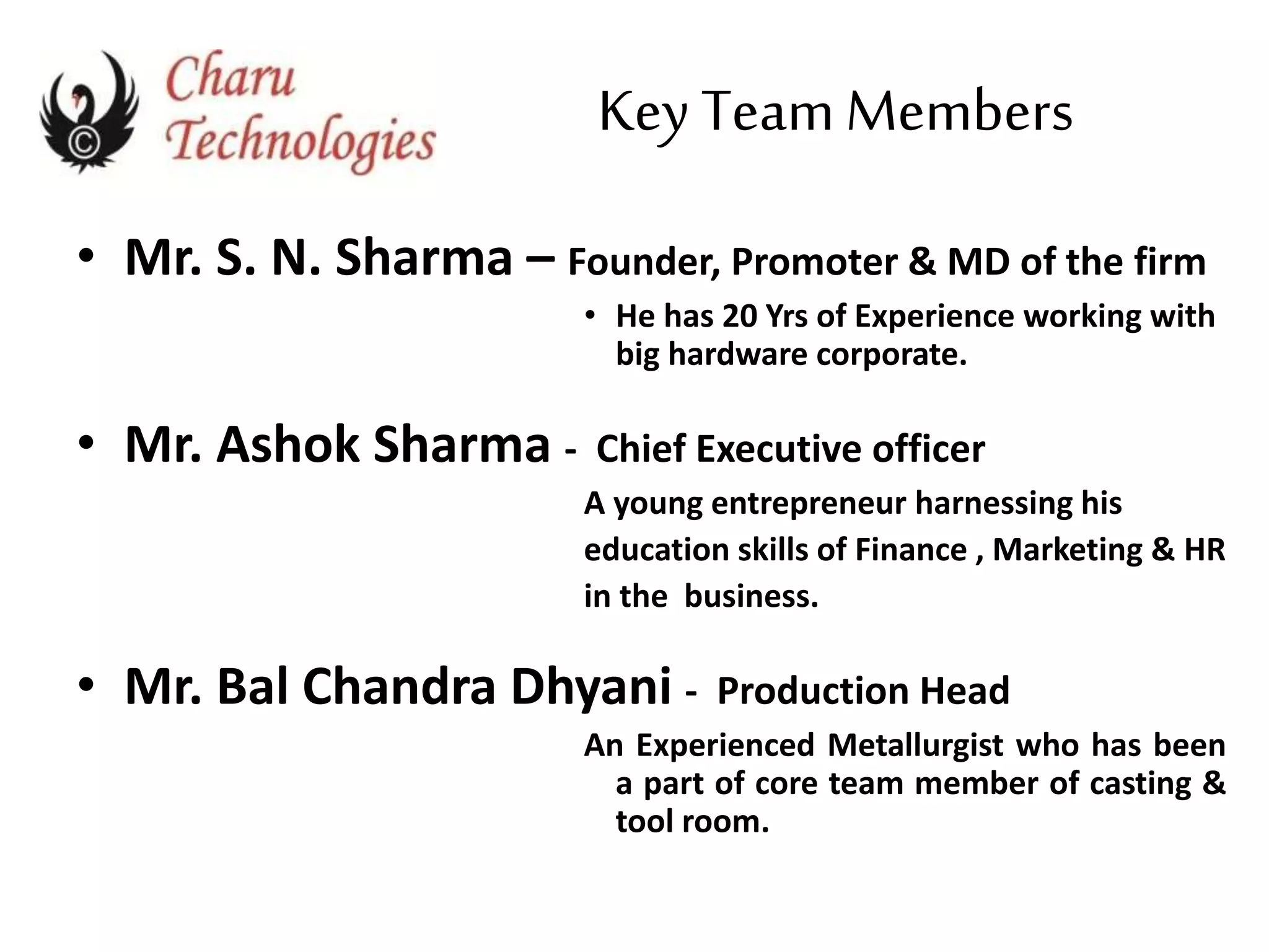 Comany profile Charu @ Technologies | PPT