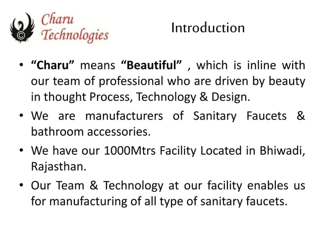 Comany profile Charu @ Technologies | PPT