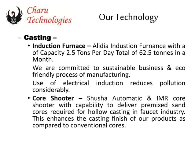Comany profile Charu @ Technologies | PPT