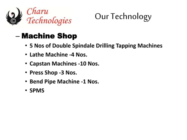 Comany profile Charu @ Technologies | PPT