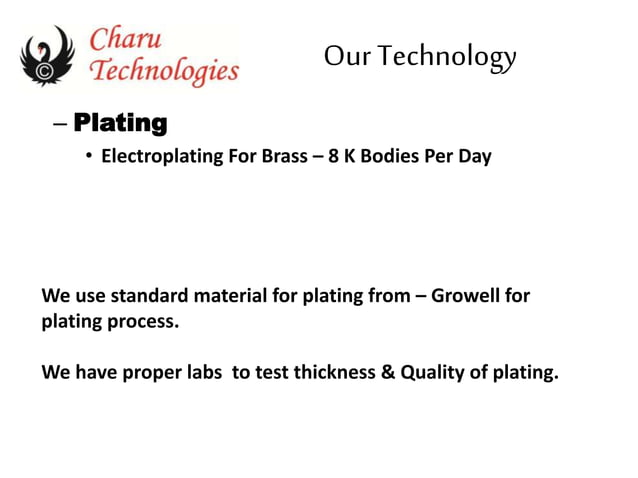Comany profile Charu @ Technologies | PPT