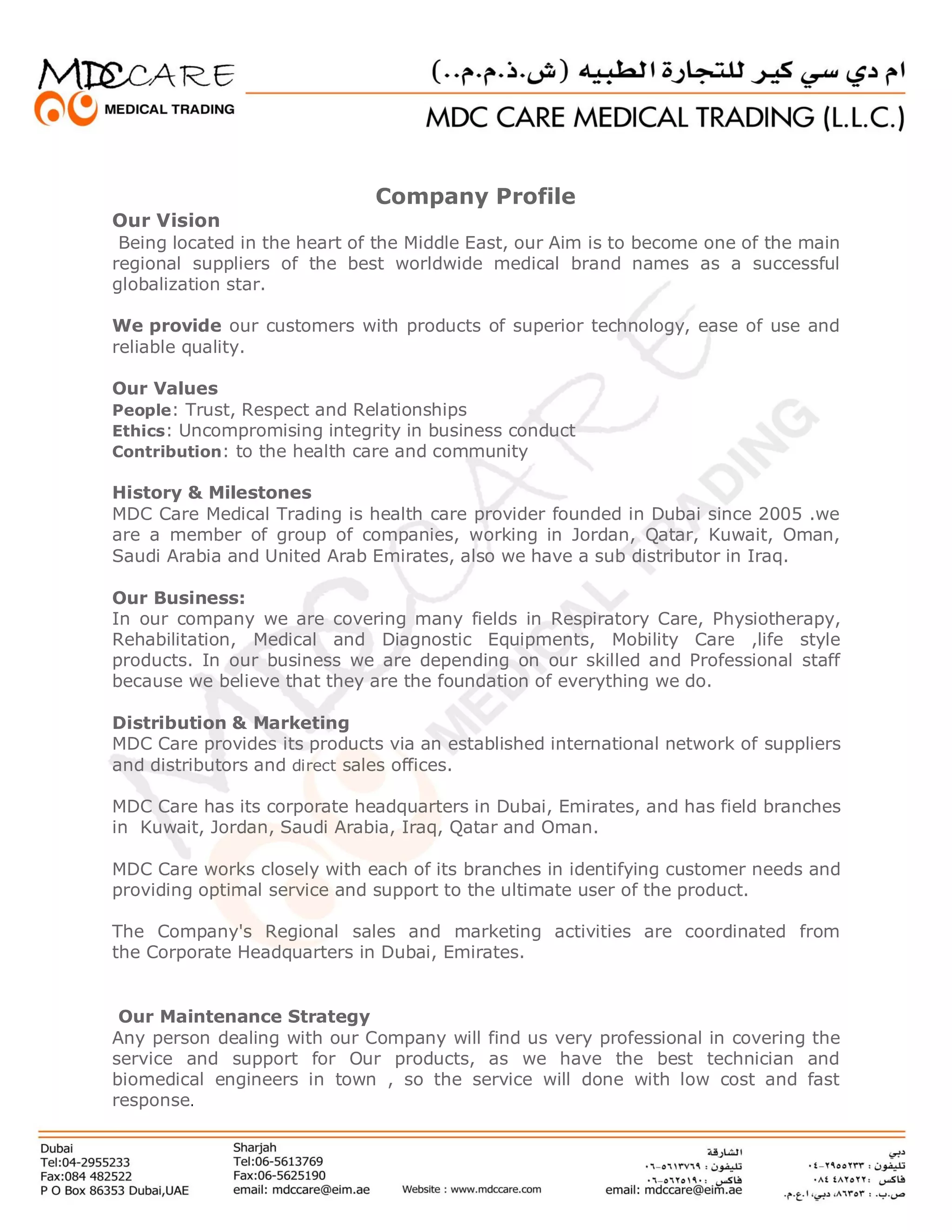 Company profile | PDF