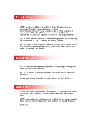 Ascon Company profile | PDF