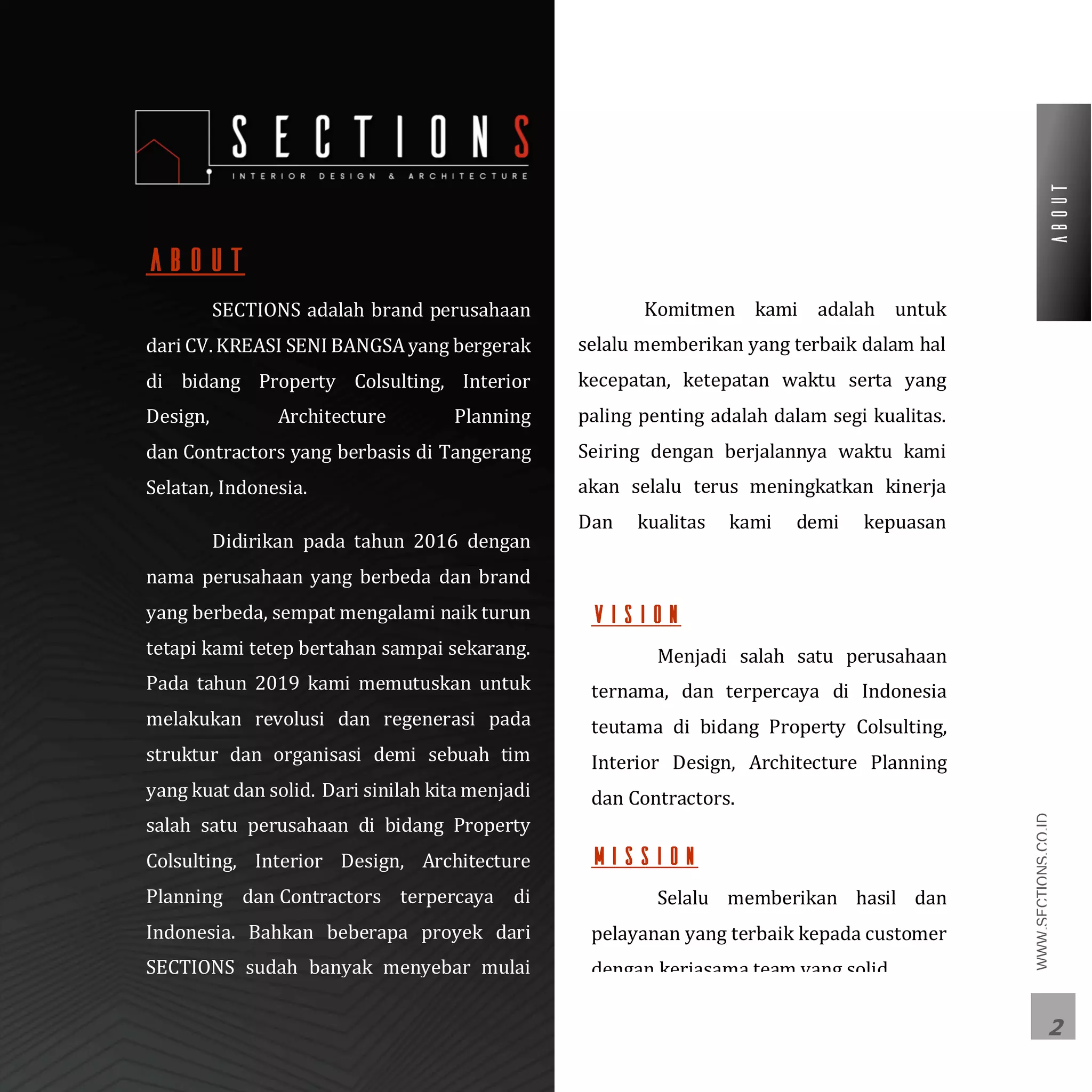Jasa desain interior tangerang - SECTIONS Design & Arch | PDF