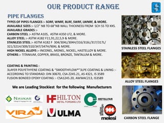 PIPES ,PIPE FITTINGS & FLANGES | PPT