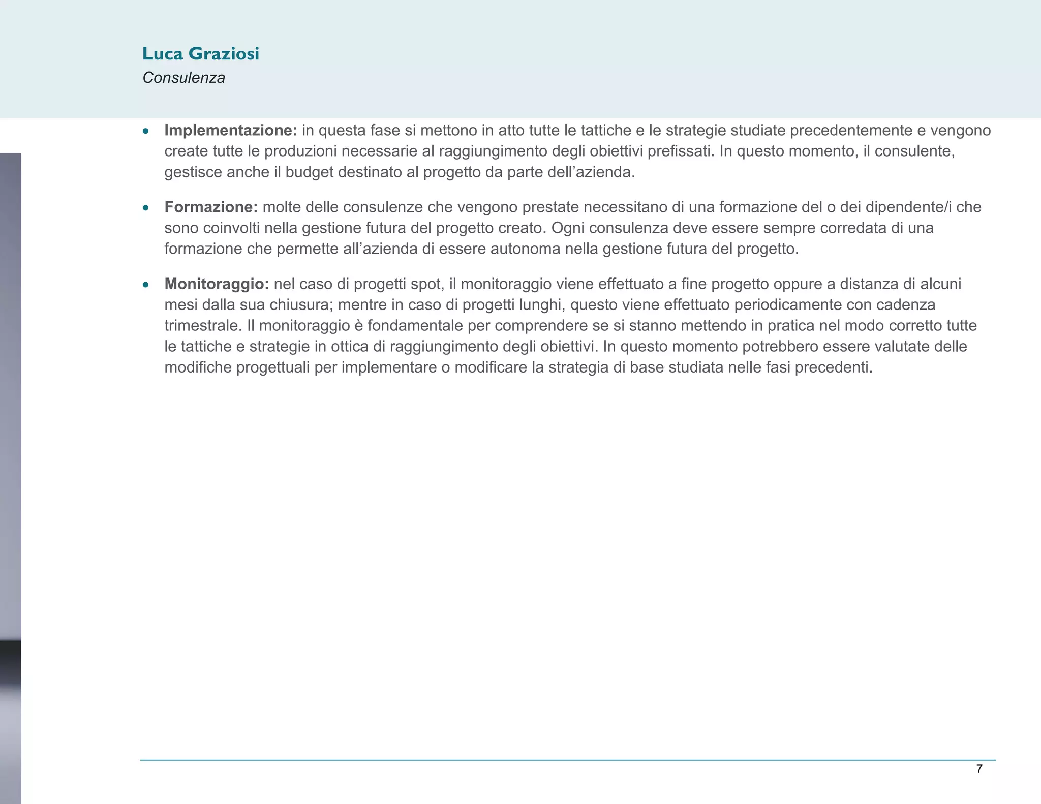 Luca Graziosi Presentazione Servizi | PDF