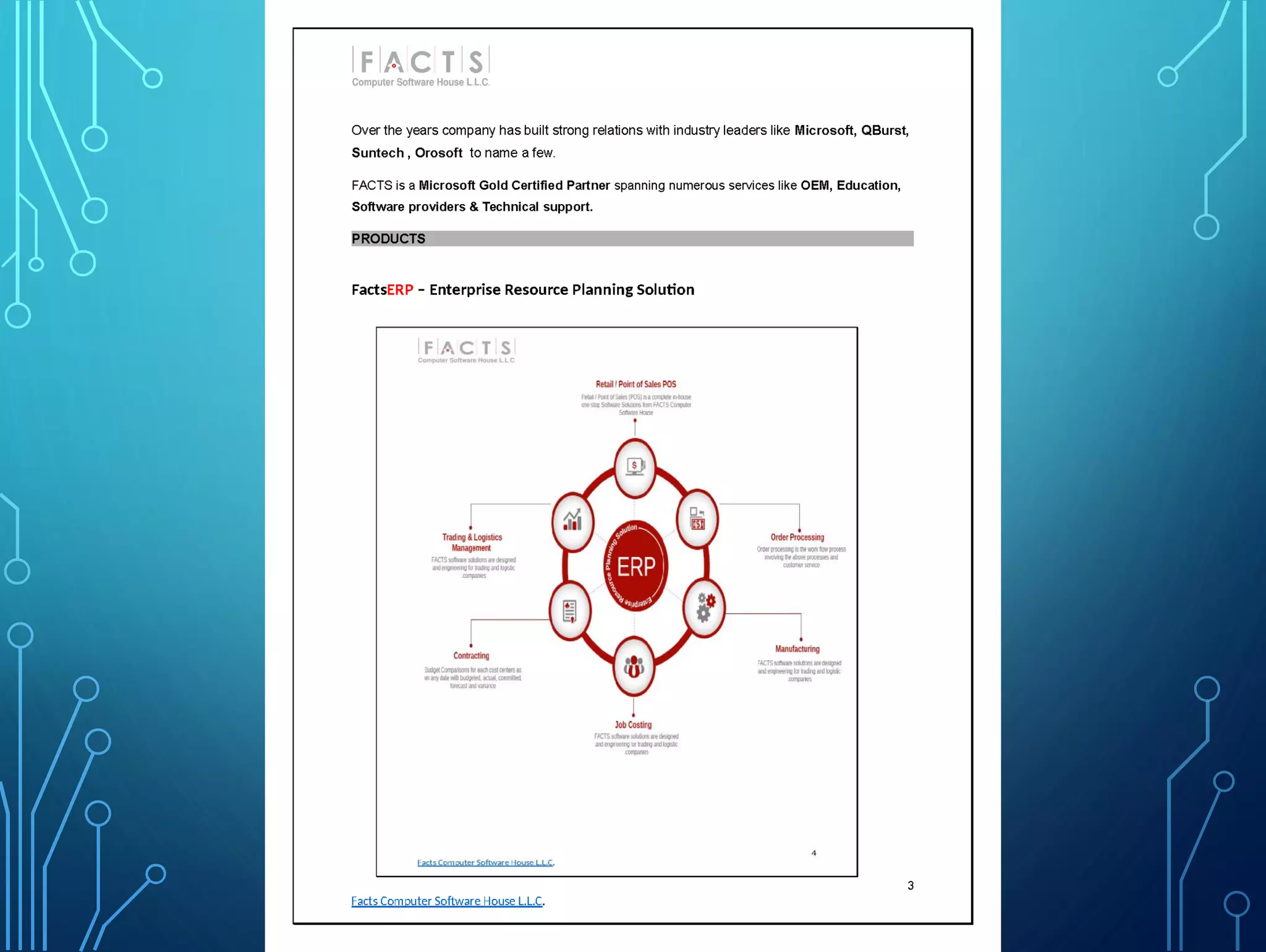 Company profile facts computer software house llc | PDF
