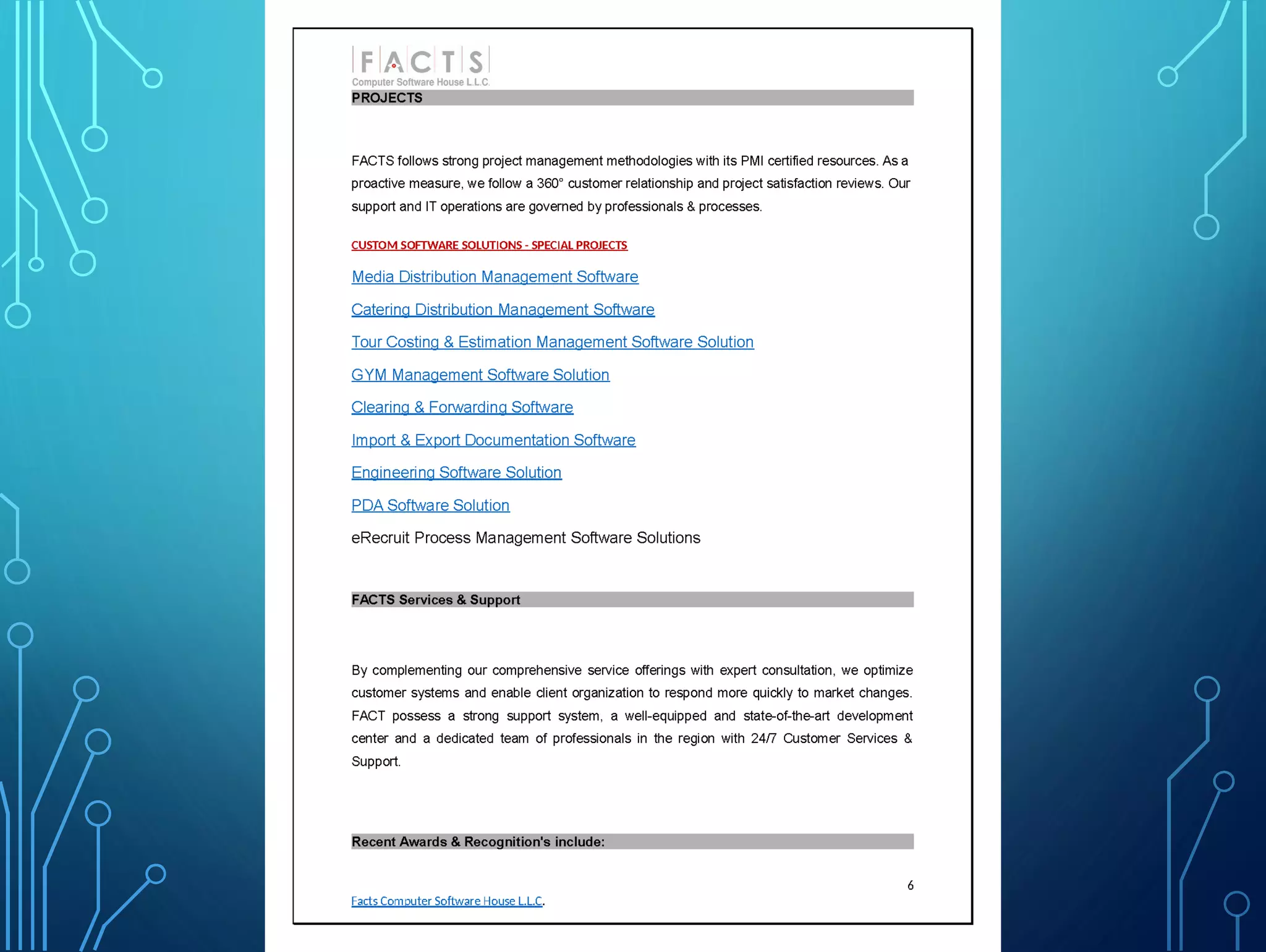 Company profile facts computer software house llc | PDF