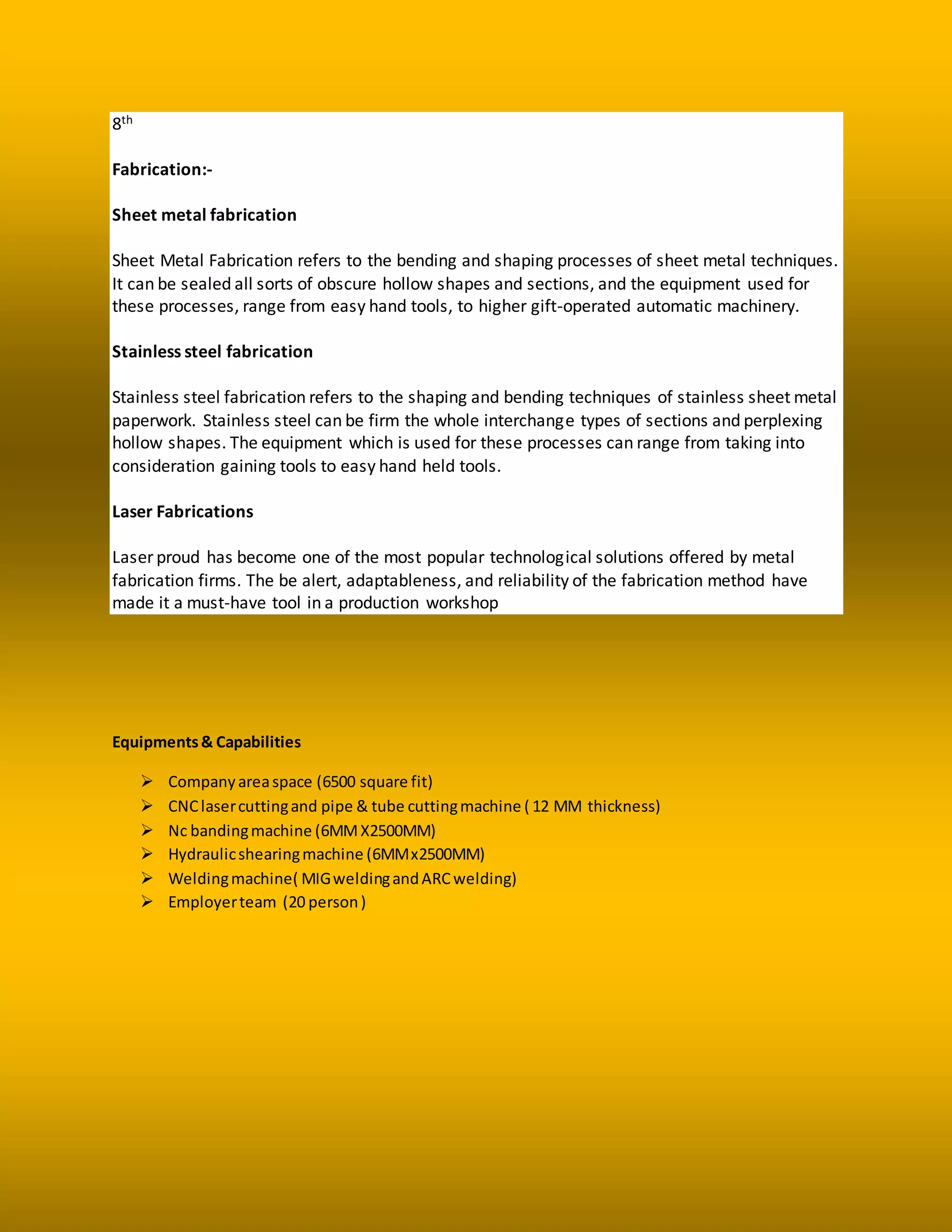 nilkanth fabrication laser cutting and fabrication | DOCX