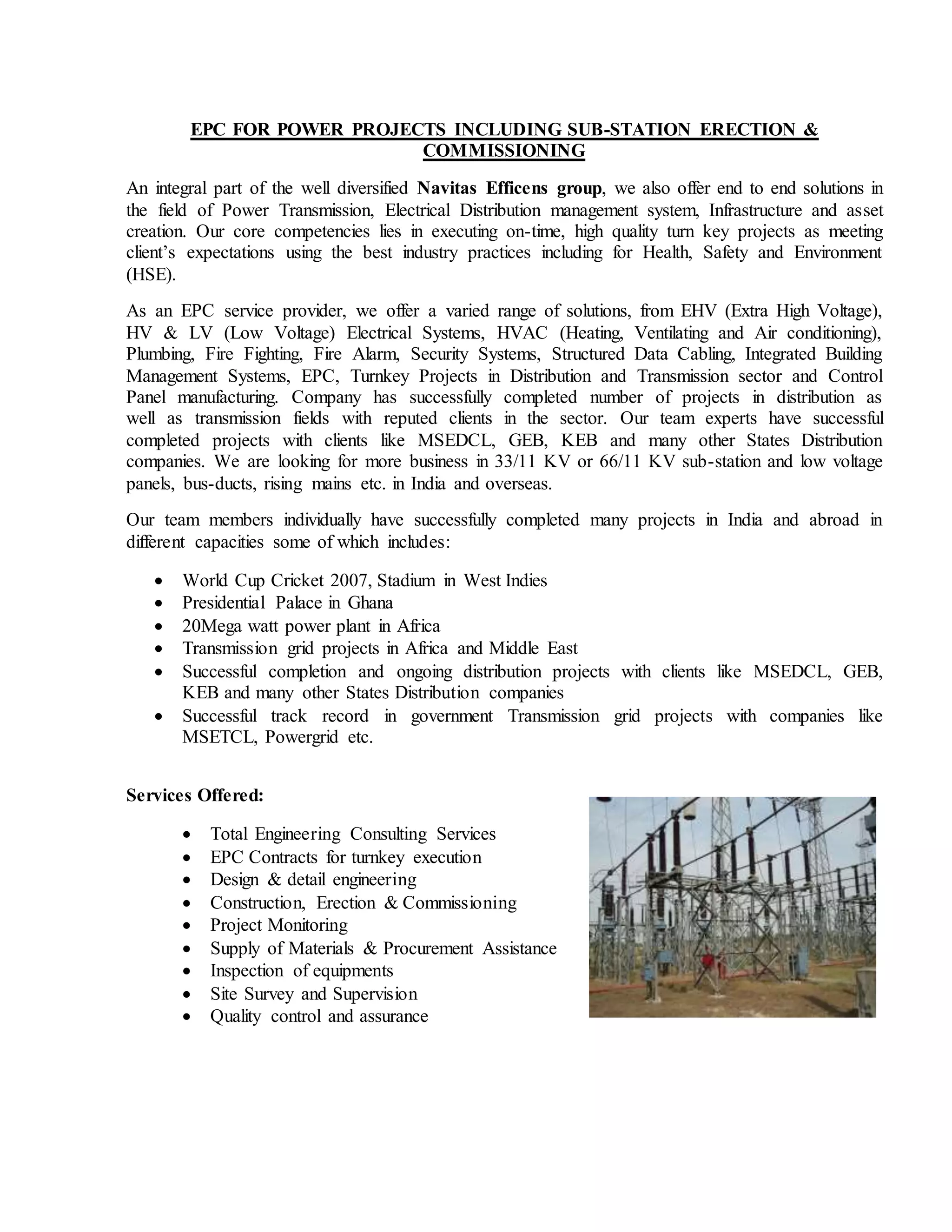 Navitas Efficens Company Profile | DOCX