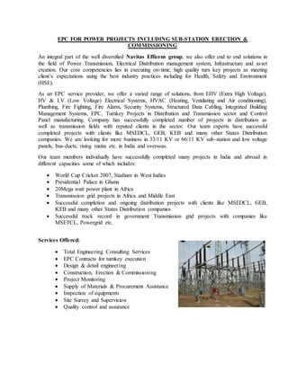 Navitas Efficens Company Profile | DOCX