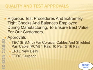 Edision Cables | PPTX