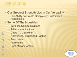 Edision Cables | PPTX