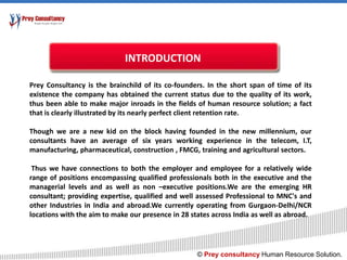 Prey Consultancy Corporate Presentation | PPT