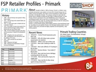 Company profile primark | PDF | Business | Business and Finance