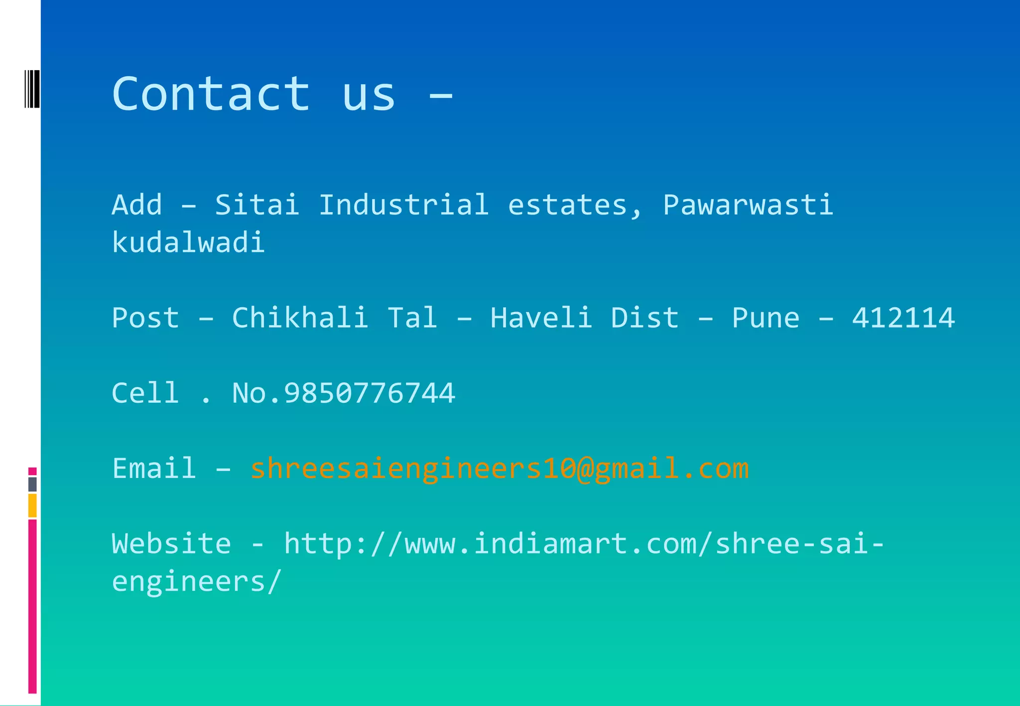 shree sai engineers | PPT