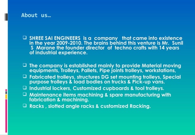 shree sai engineers | PPT