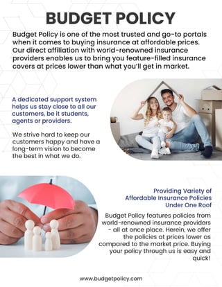 A Health Insurance policy for Everyone - Budget Policy | PDF