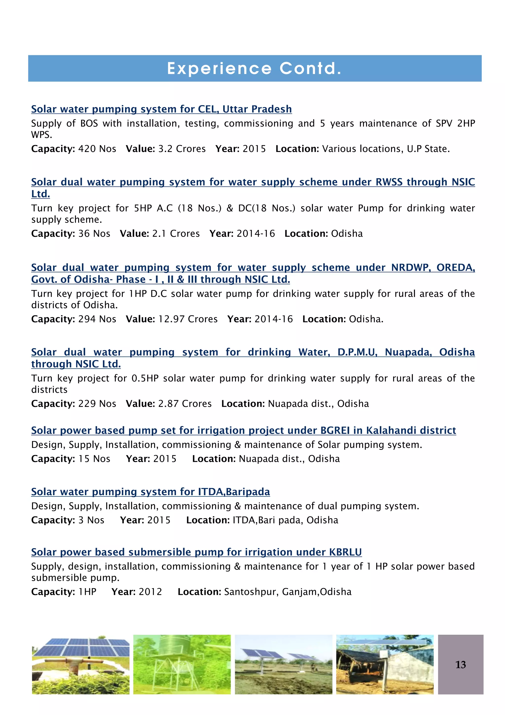 Solar Company profile - Surya International | PDF