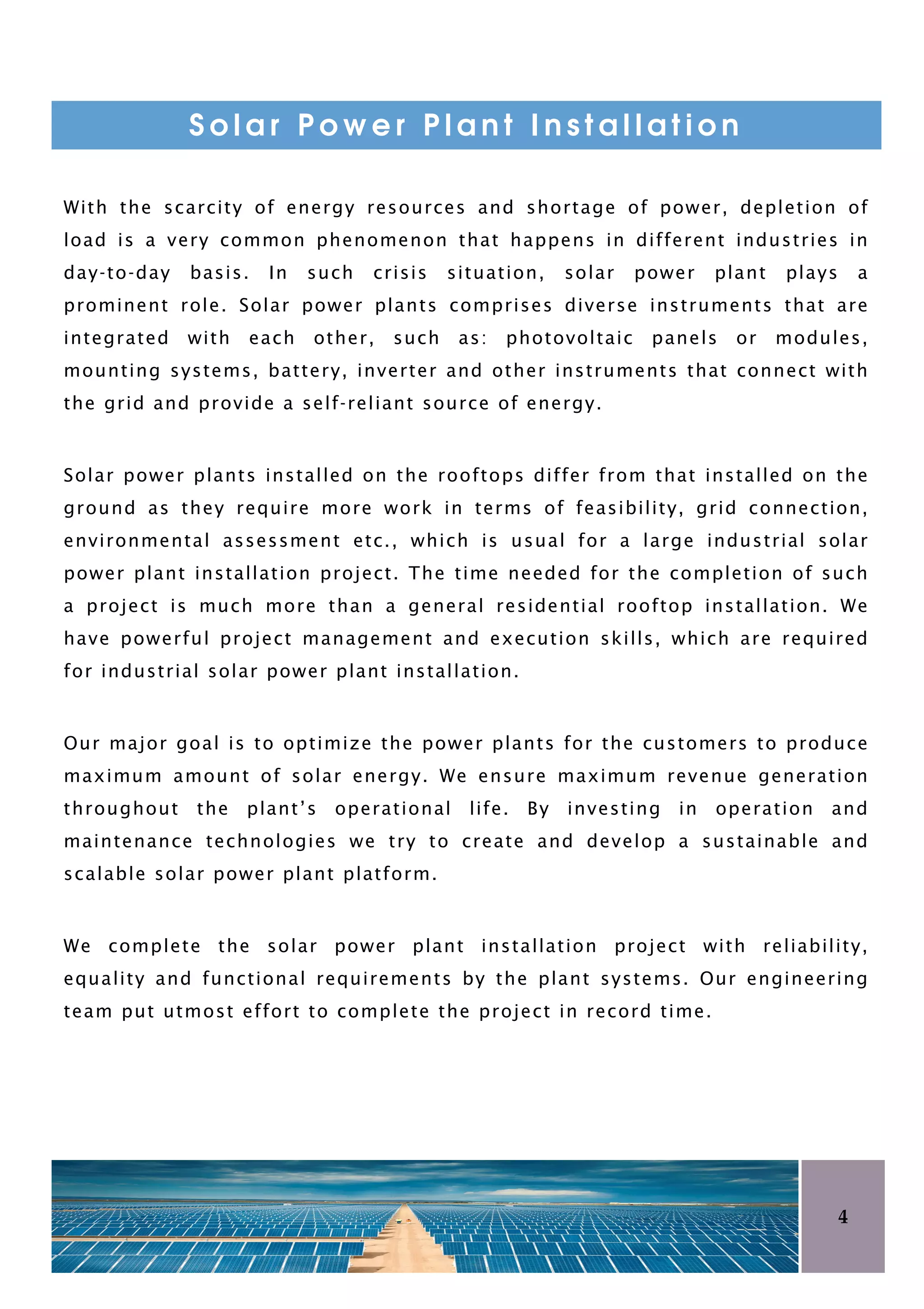 Solar Company profile - Surya International | PDF