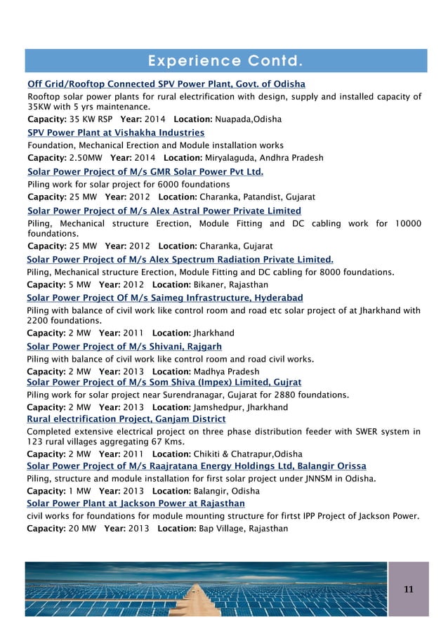 Solar Company profile - Surya International | PDF | Power and Energy ...