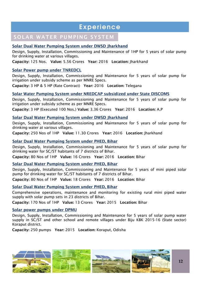 Solar Company profile - Surya International | PDF | Power and Energy ...