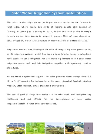 Solar Company profile - Surya International | PDF
