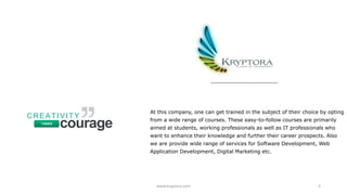 Kryptora Infotech Pvt. Ltd. | PPT