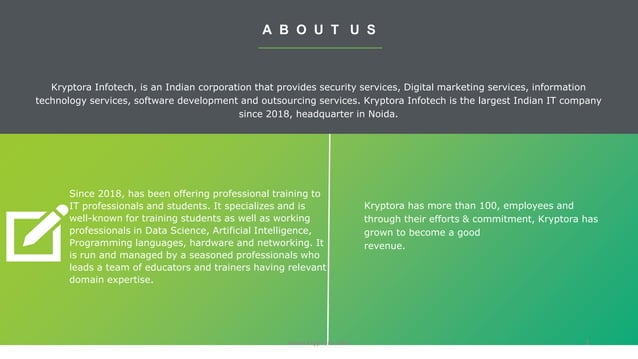 Kryptora Infotech Pvt. Ltd. | PPT